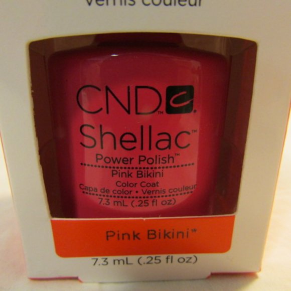 Creative Nail Design | Makeup | Cnd Shellac Brand Power Polish Color Coat Pink Bikini 25 Oz ...